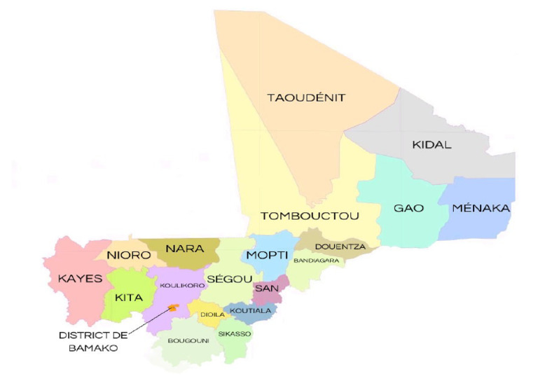 Cartes Des Régions Du Mali 2023 | PDF