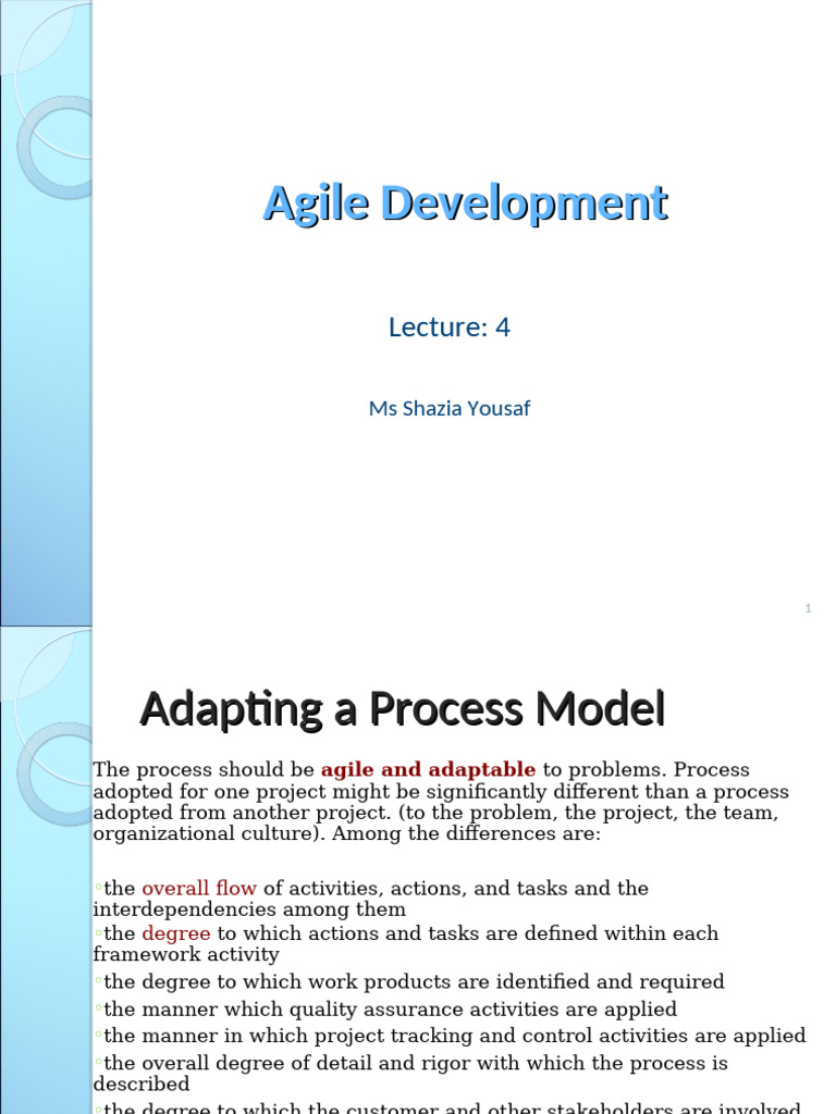 Lecture-4 (1) | PDF | Agile Software Development | Scrum (Software Development)