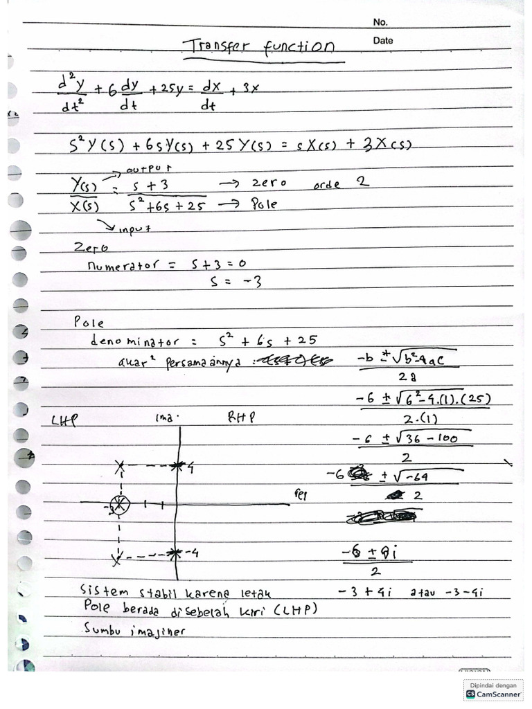 Akbar Maulana Wiraatmaja 3AEB1 SKP Transferfunction No1 | PDF