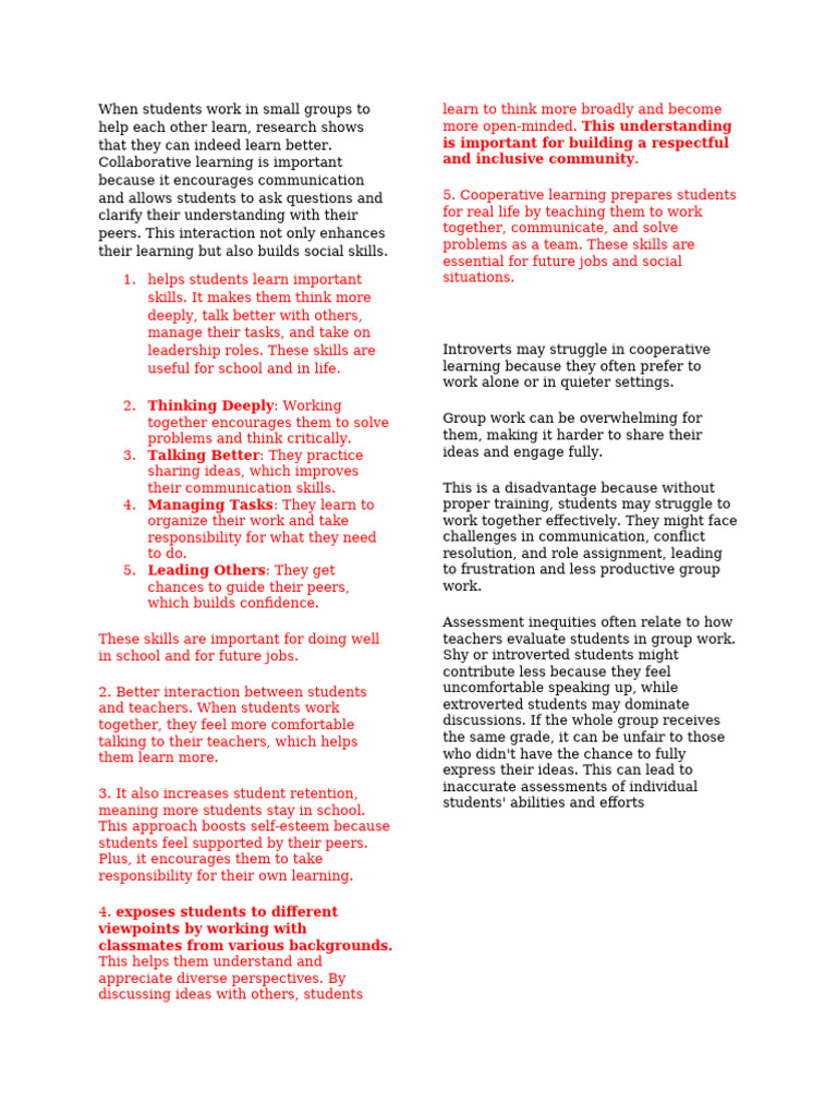 Cooperative Learning Strategies in B.Ed | PDF | Learning | Education Theory