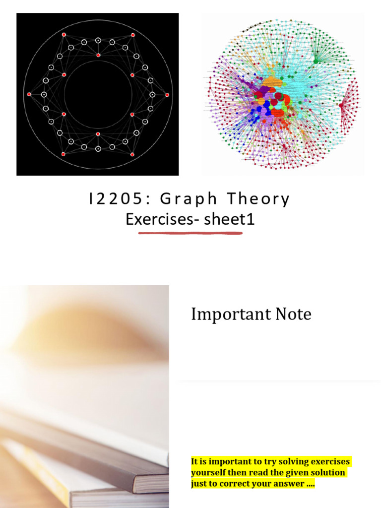 1 Exercises Sheet1 Answers STD | PDF | Vertex (Graph Theory) | Graph Theory