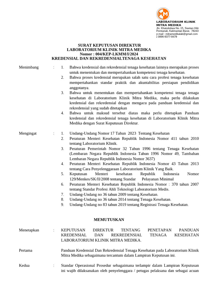 Pedoman SPK - RKK Isi | PDF