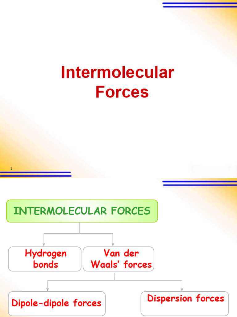 Intermolecular Forces Final | PDF | Intermolecular Force | Properties ...