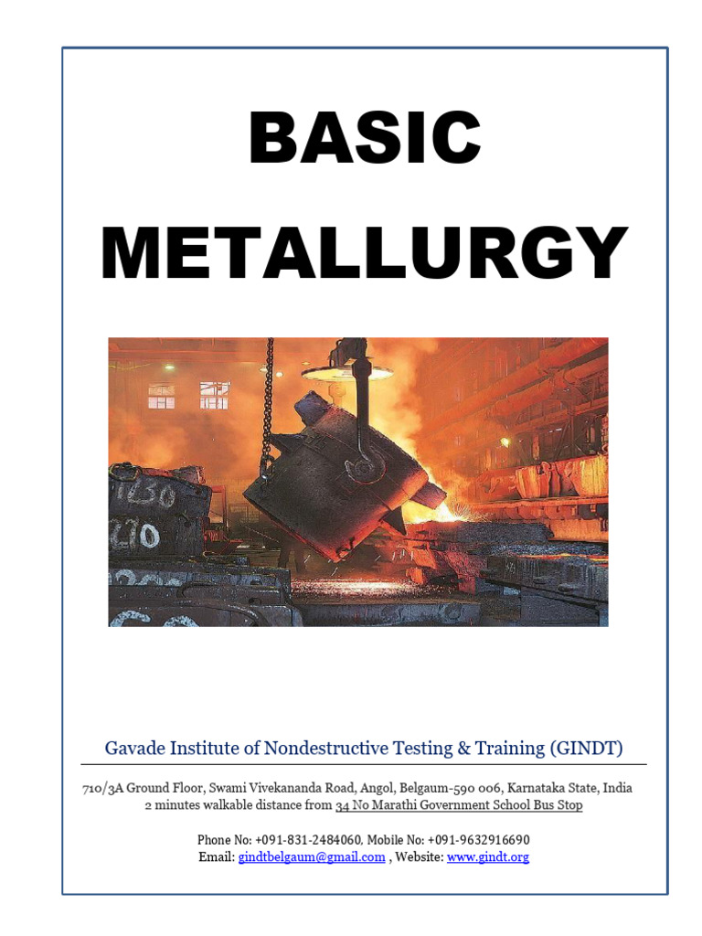 Basic Metallurgy Training Course 30-July-2023 | PDF | Metallurgy ...