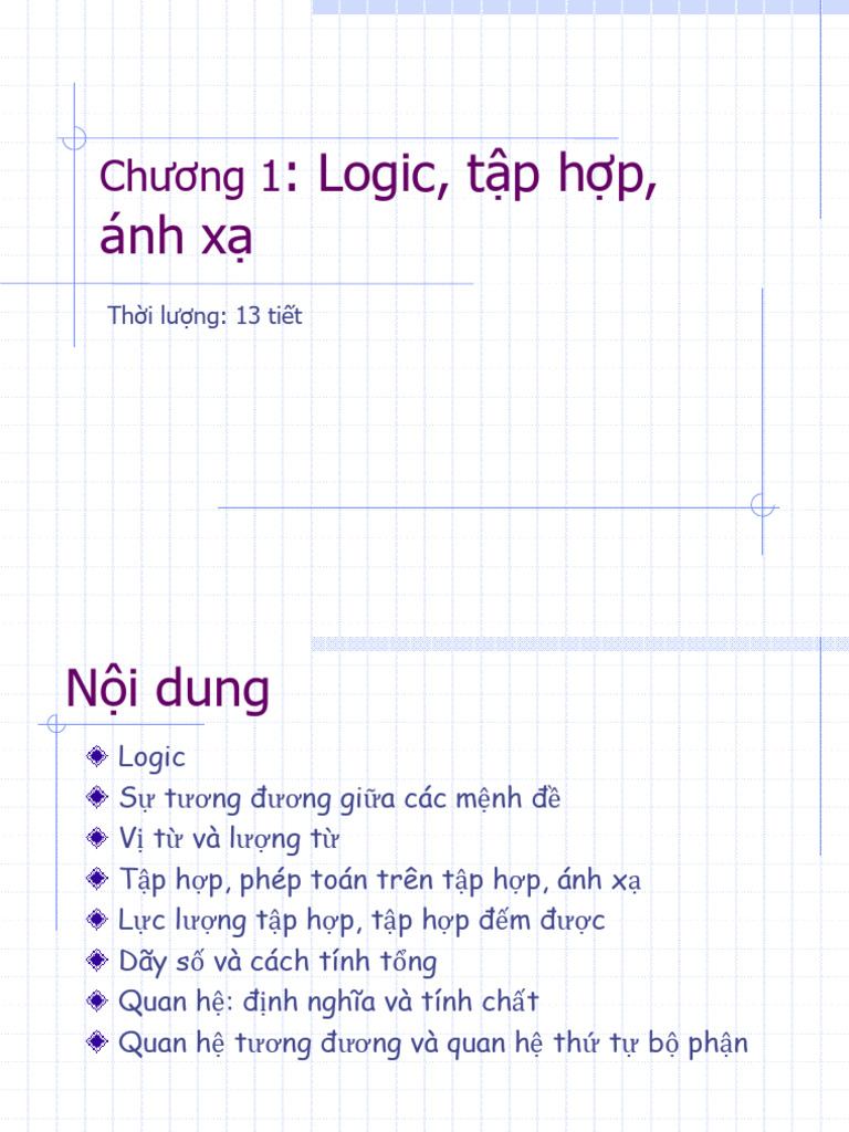 Chuong 1. Logic - Tap Hop - Anh Xa | PDF