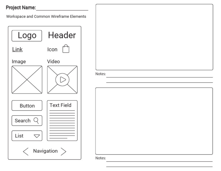 Wireframe Project Template | PDF