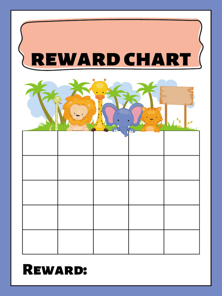 Zoo Animals Reward Chart | PDF