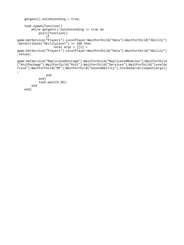 Auto Ascending | PDF