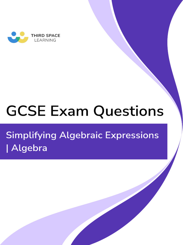 GCSE Exam Questions Simplifying Algebraic Expressions | PDF | Tests ...