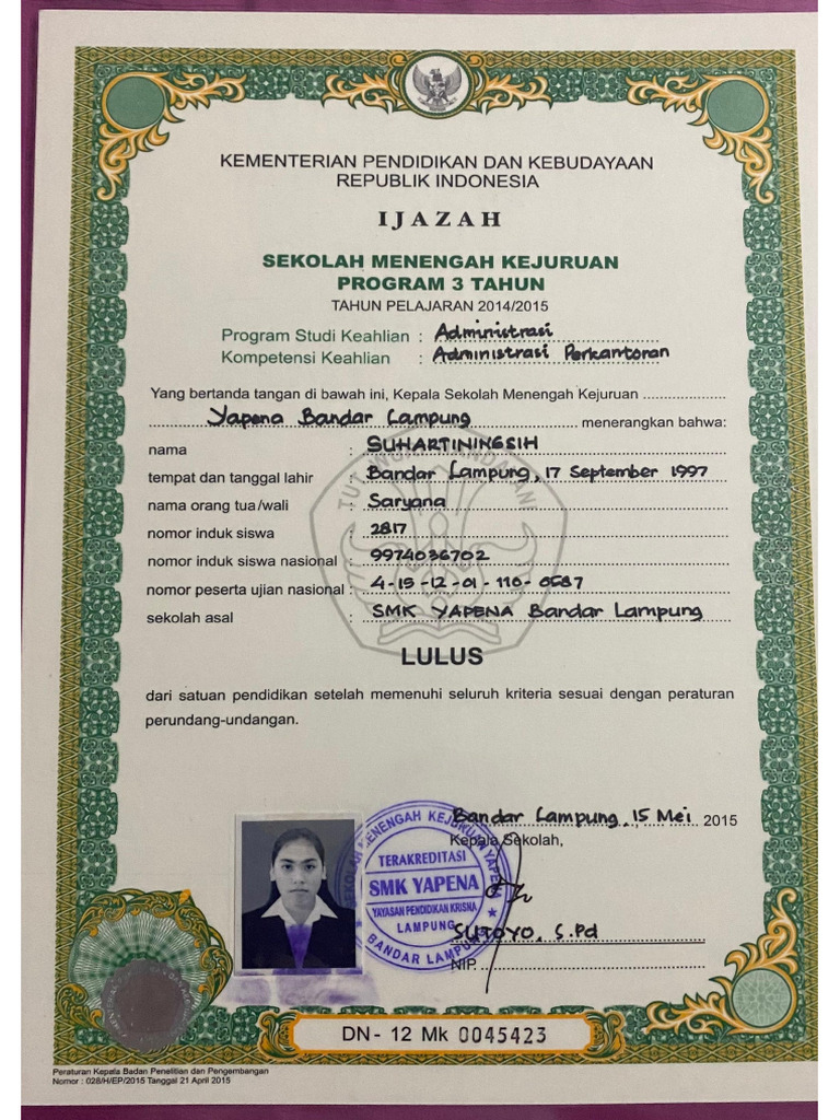Ijazah Harty | PDF