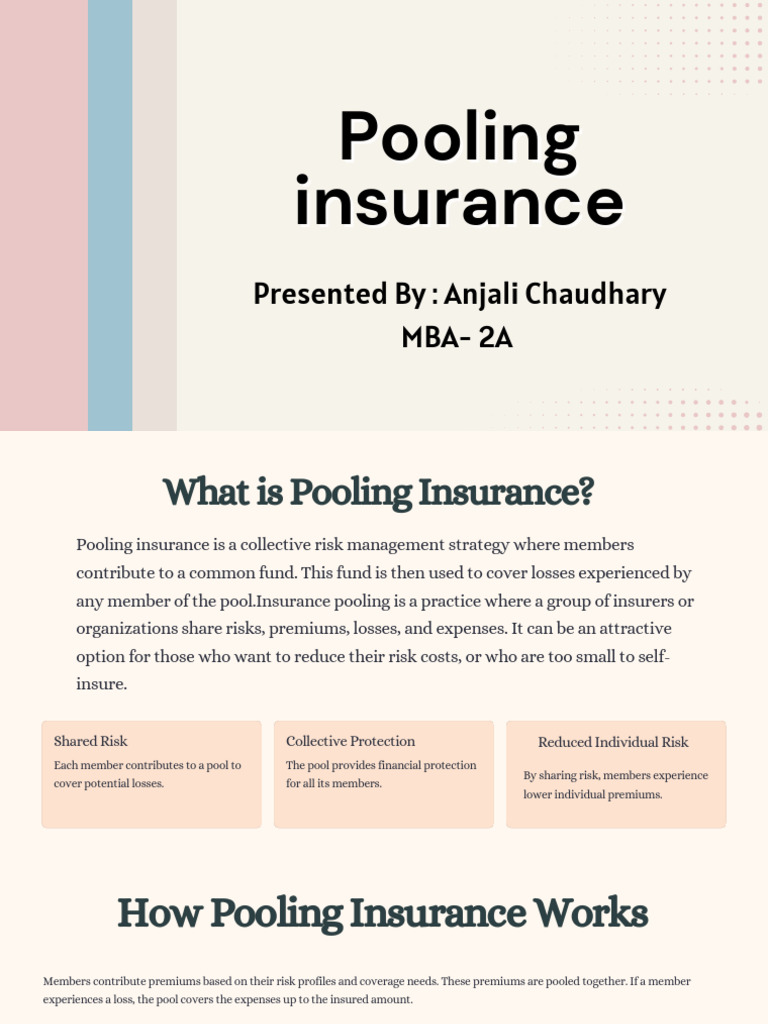 Pooling Insurance Strength in Numbers - PPTX 20241111 182955 0000 | PDF ...