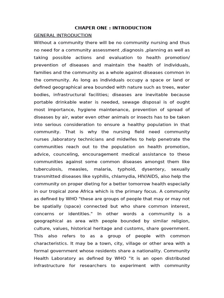 Chapter ONE To FIVE Internship Project | PDF | Water Purification ...