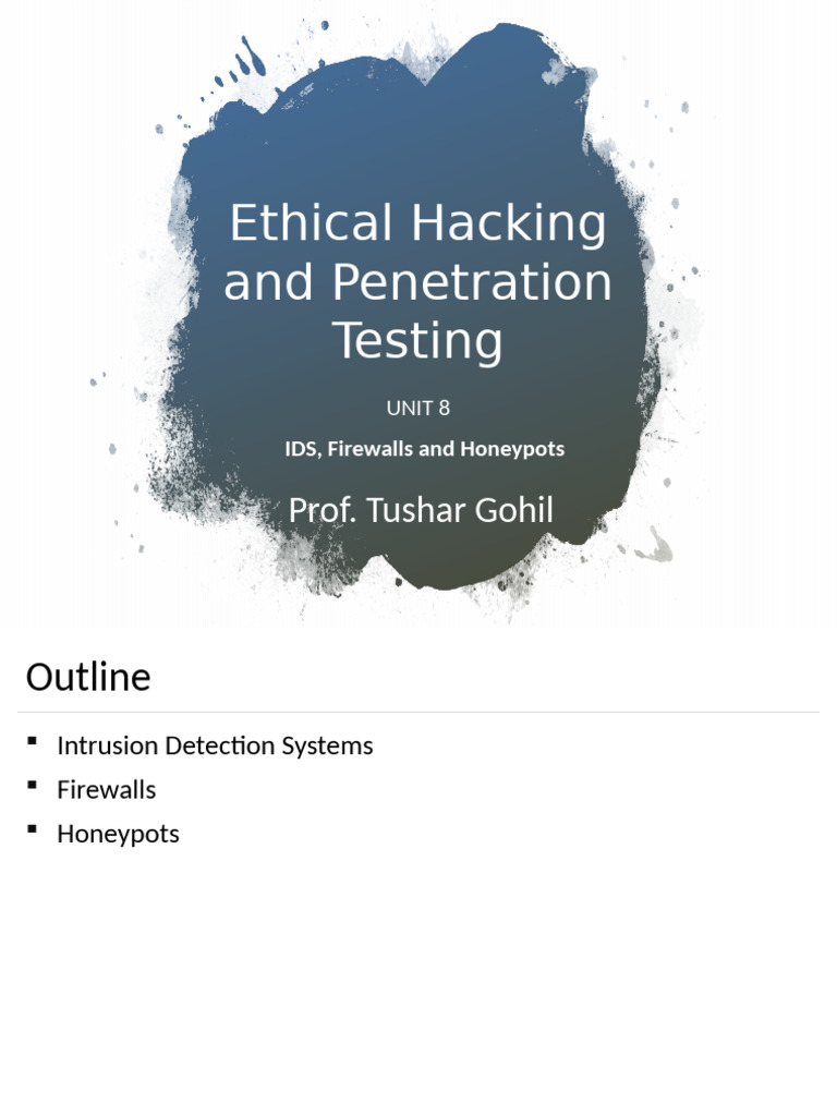 EHPT Module 08 | PDF | Firewall (Computing) | Port (Computer Networking)