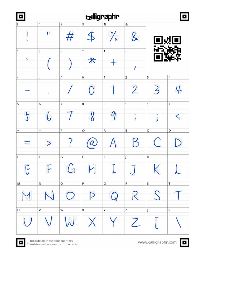 Calligraphr-Template | PDF