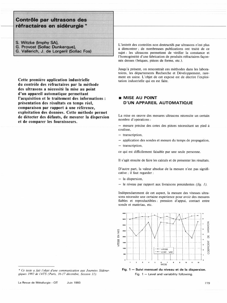 Contrôle ultrason des réfractaires en sidérurgie | PDF | Aciérie ...
