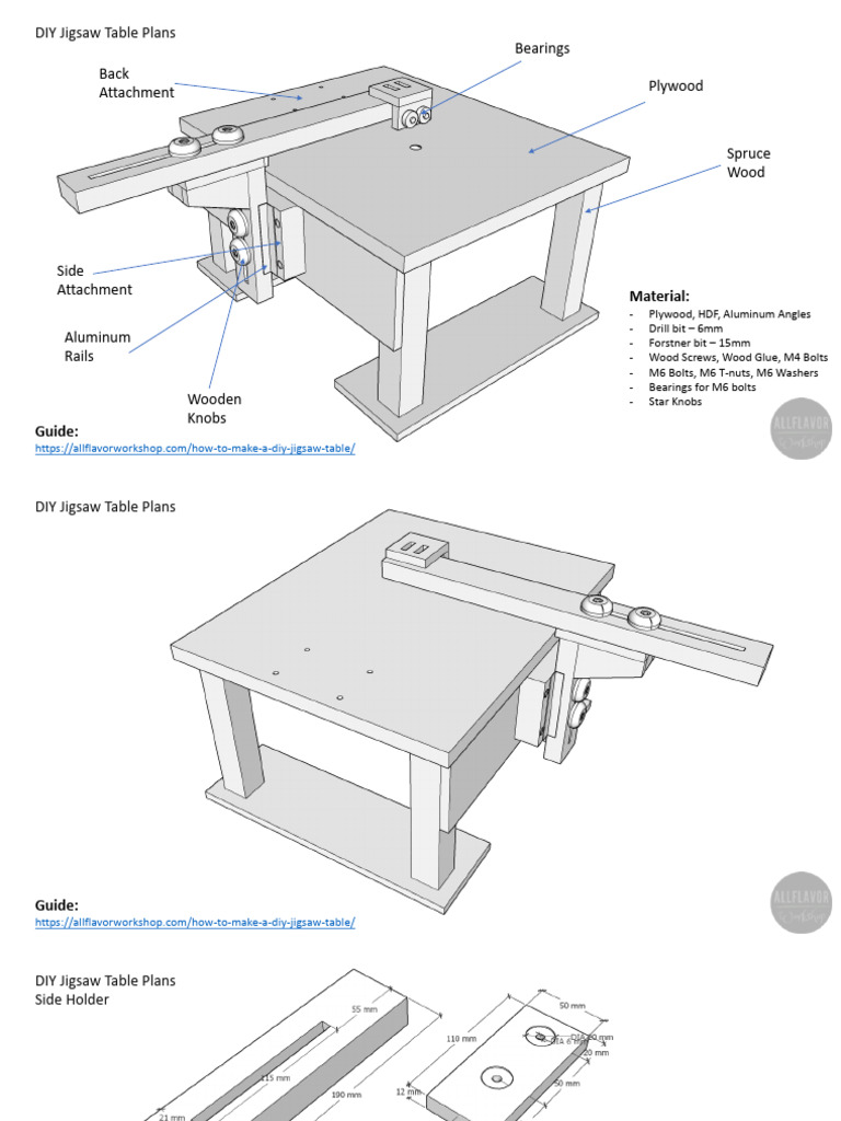 DIY-Jigsaw-Table-Plans | PDF | Screw | Wood