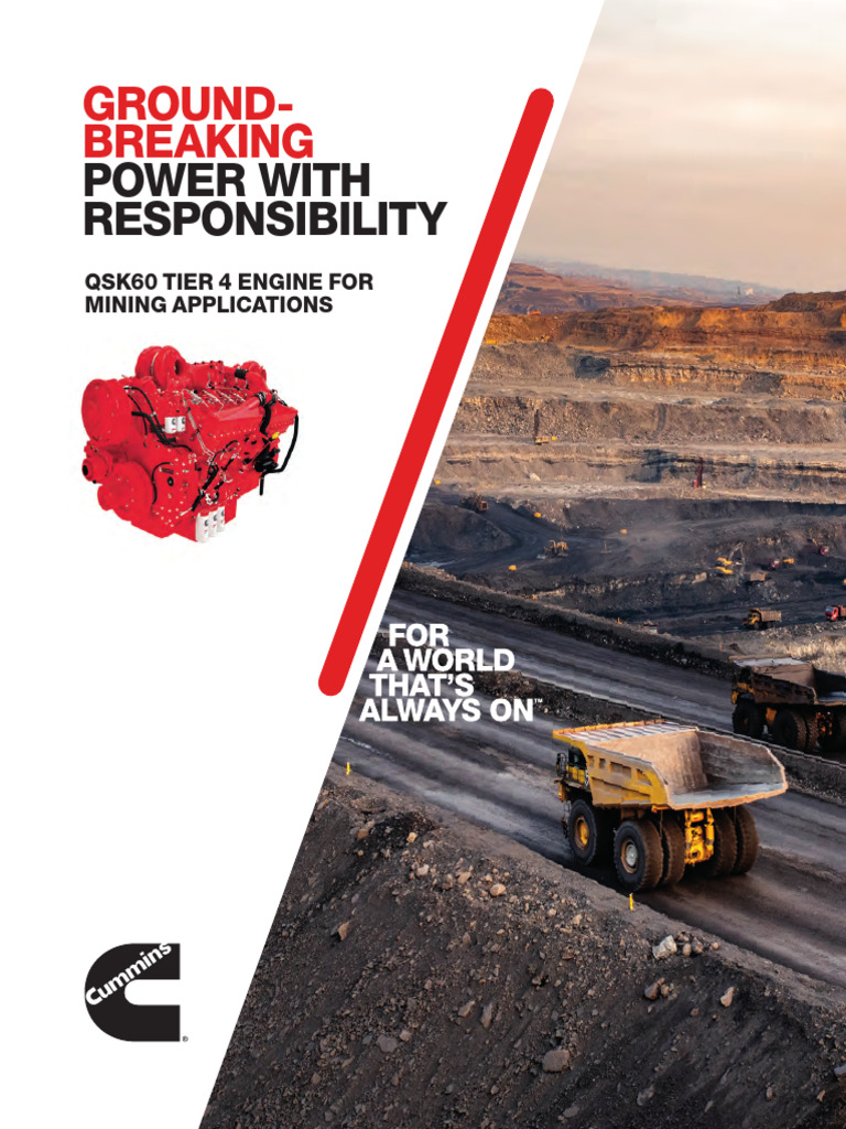 GROUND BREAKING POWER WITH RESPONSIBILITY | PDF | Engines | Cummins