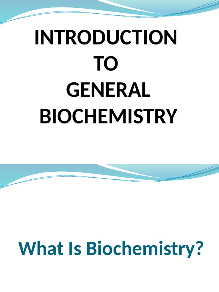 Introduction to General Biochemistry | PDF | Biochemistry | Chemistry