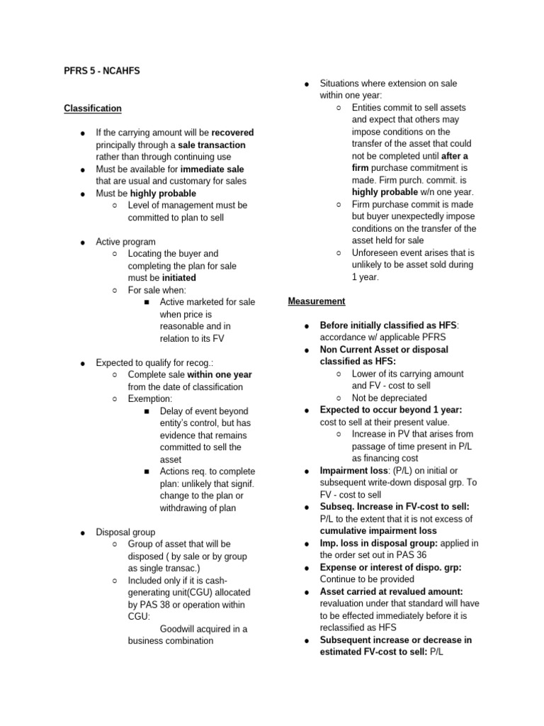 CFAS Summary | PDF | Derivative (Finance) | Expense