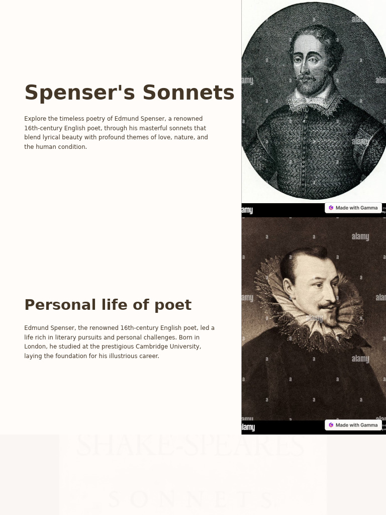 Spenser's-Sonnets | PDF | Poetry | Sonnets