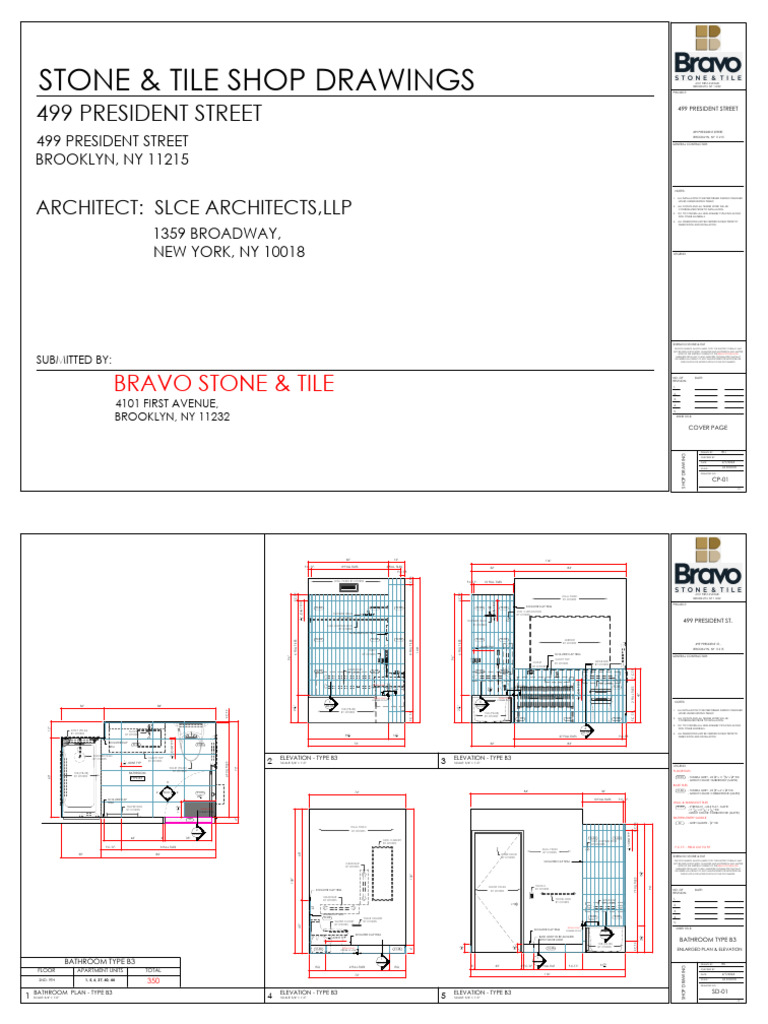 Bathroom Type B3 & B5 Shop Drawings | PDF | Building Engineering