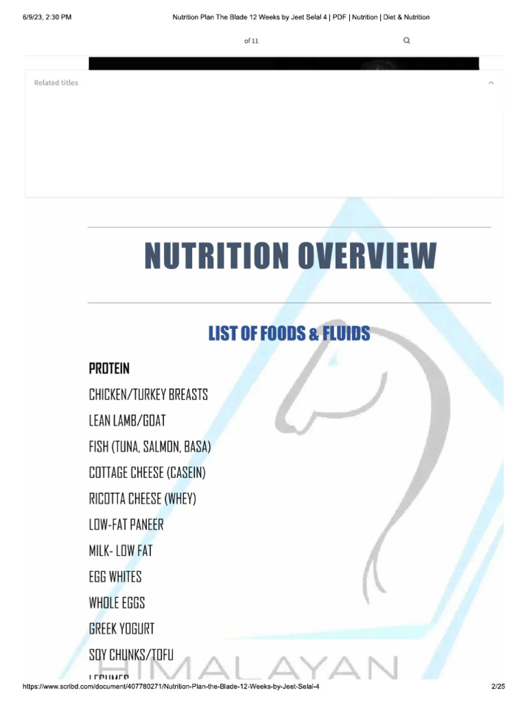 diet plan 12 weeks | PDF
