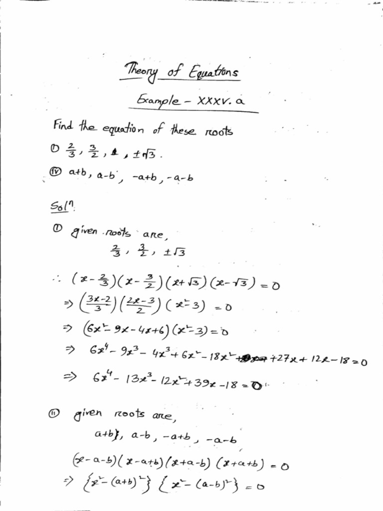 equation note | PDF