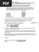 Computation of Net Financial Contracting Capacity (NFCC) | PDF