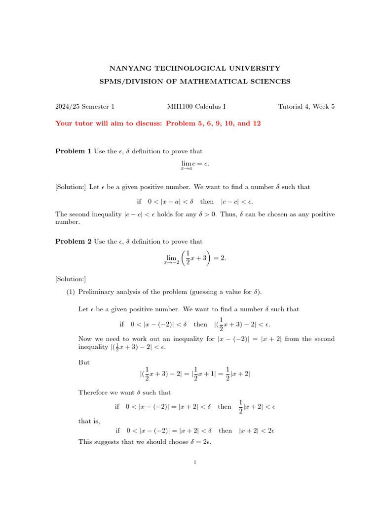 Tut04 2425 Solution | PDF | Mathematics | Mathematical Logic