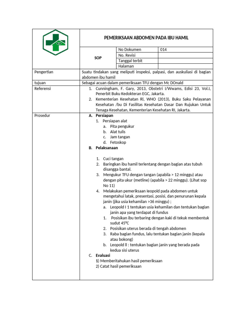 PEMERIKSAAN ABDOMEN PADA IBU HAMIL | PDF