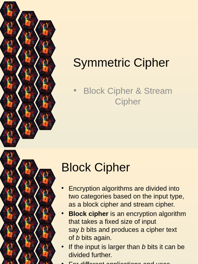 Symmetric Cipher - Copy | PDF | Cipher | Computer Security