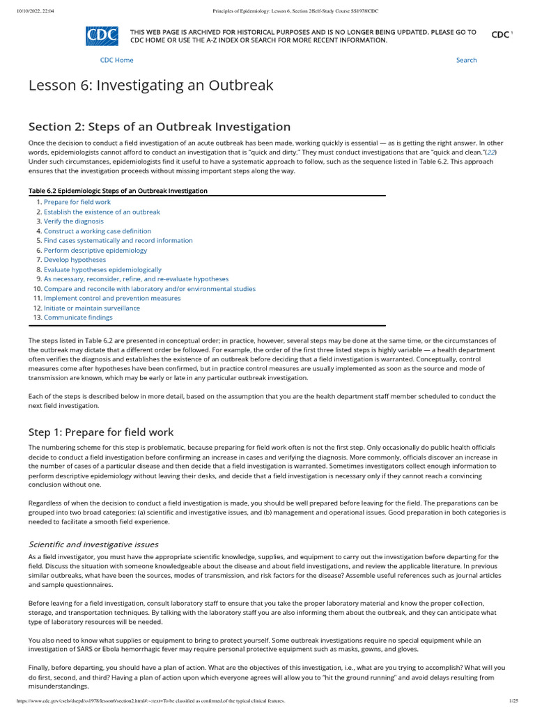 Principles of Epidemiology_ Lesson 6, Section 2_Self-Study Course SS1978_CDC | PDF ...