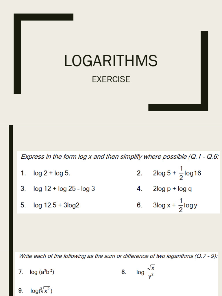 S_2_LOGS_EXERCISE | PDF