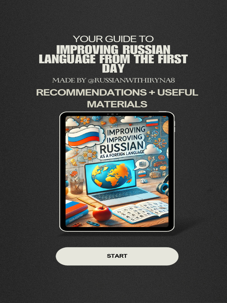 Guide To Improving Russian Language | PDF