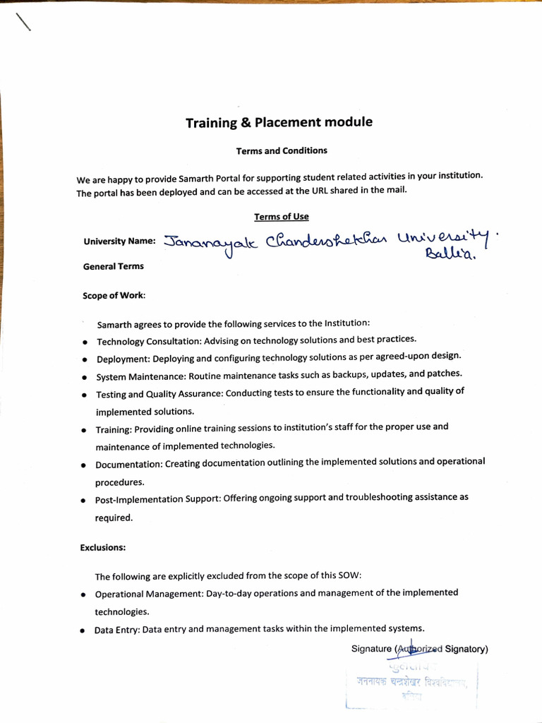 Training and placement | PDF | Computing | Information Technology