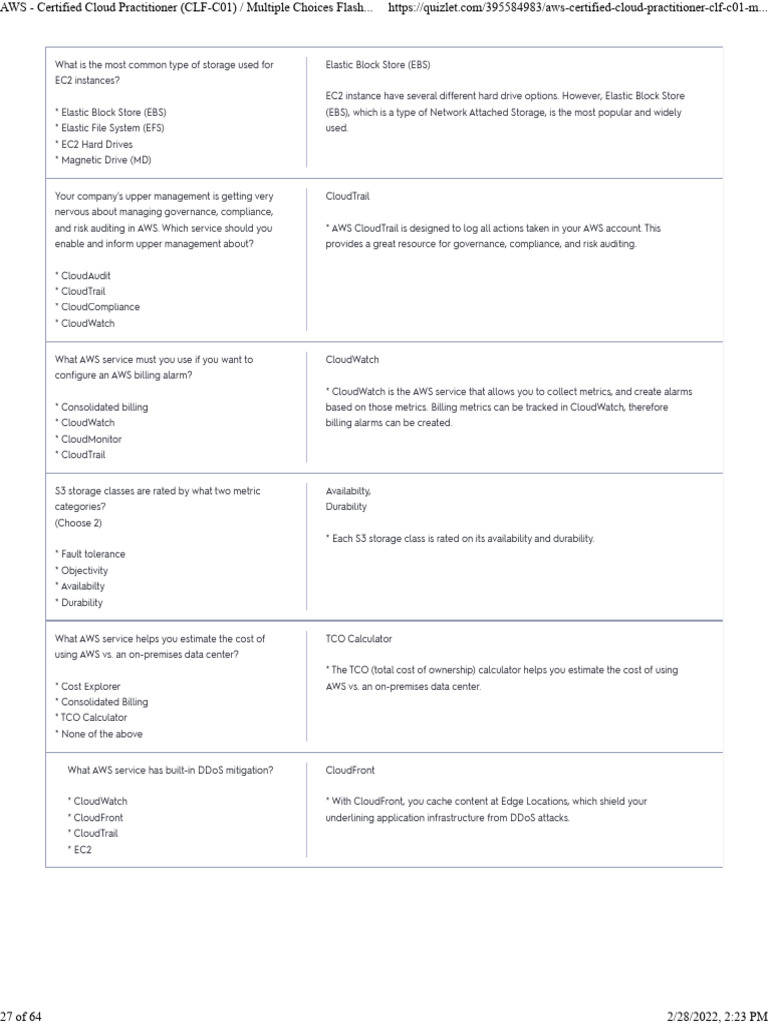 AWS Cloud Practitioner Essentials | PDF | Computing | Information ...