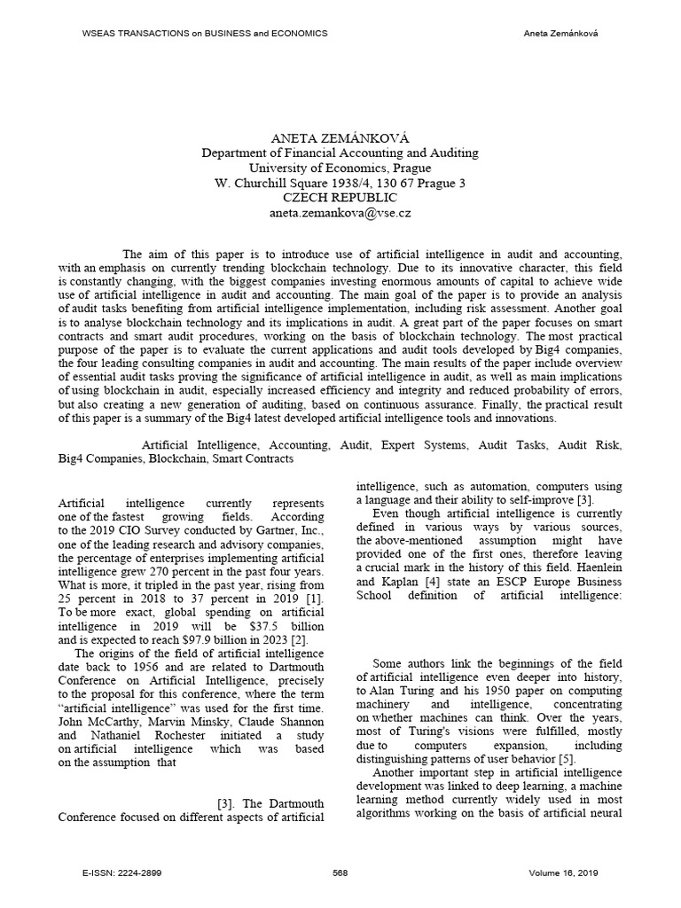 AI audit article 1 | PDF | Audit | Artificial Intelligence