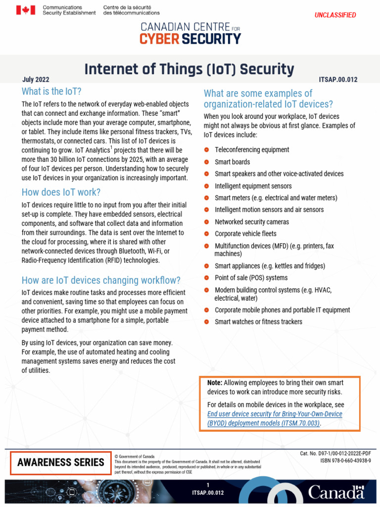 IoT Security Risks and Solutions | PDF | Internet Of Things | Computer Security