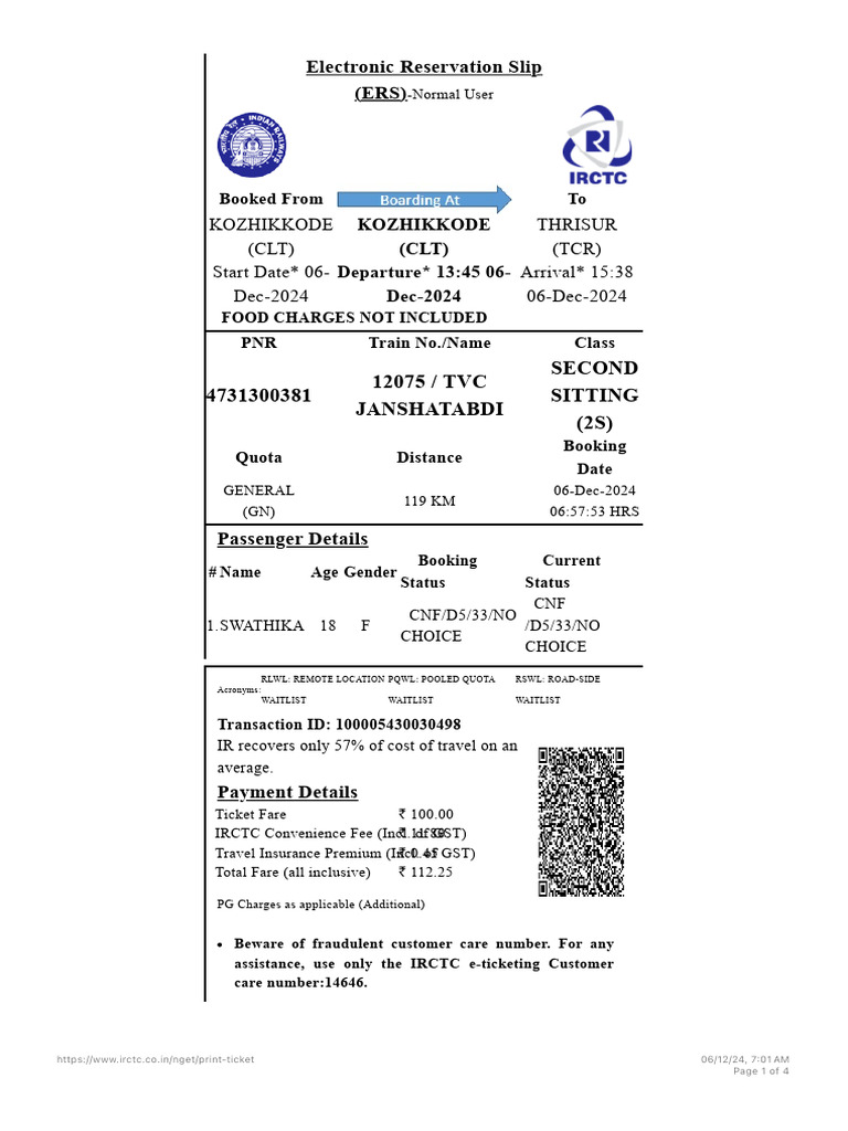 IRCTC Next Generations | PDF | Identity Document