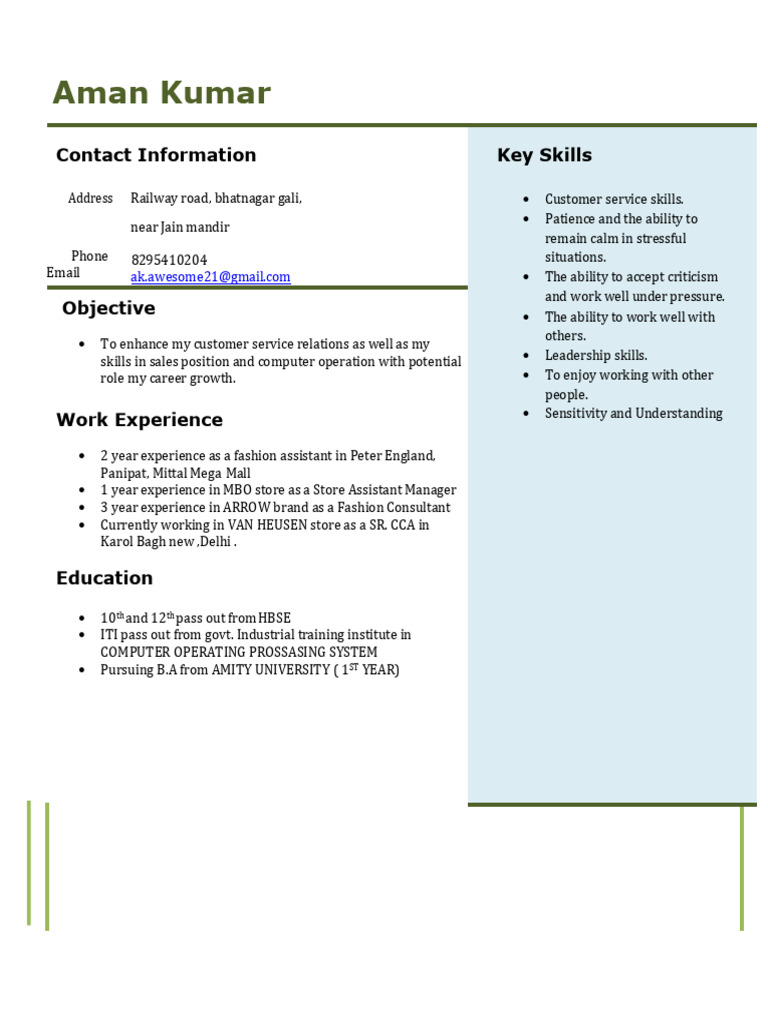 @ Aman Resume CP | PDF