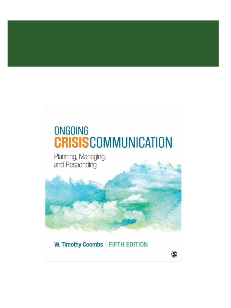 Ongoing Crisis Communication Planning Managing and Responding 5th ... Ongoing Crisis Communication Planning Managing and Responding 5th ...