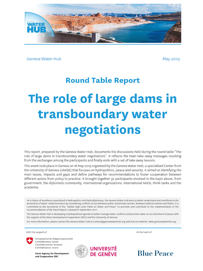 Large Dams in Transboundary Water Talks | PDF | Hydroelectricity | Dam