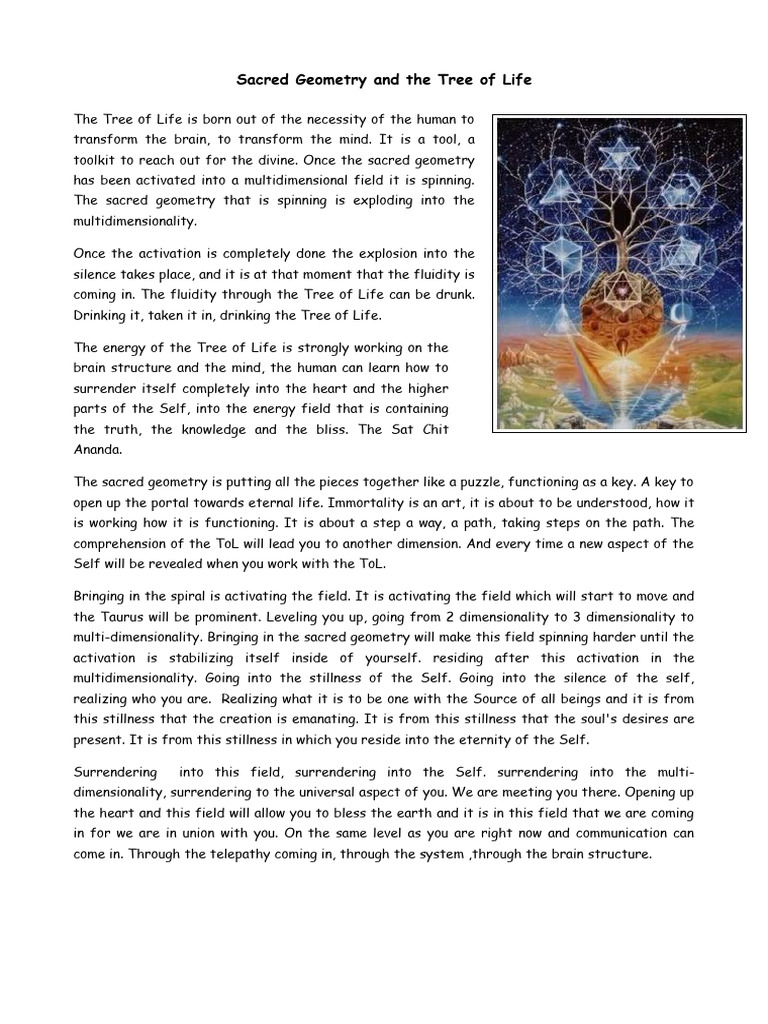 Sacred Geometry & Tree of Life Guide | PDF | Tree Of Life | Religious ...
