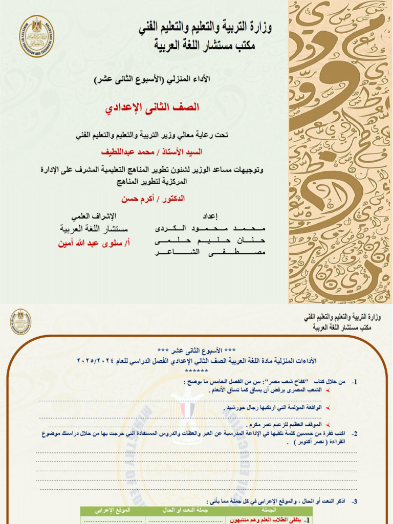 Arabic Language Preparatory2 TR1 H W12 | PDF