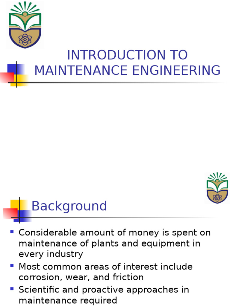 Lecture 2 Introduction To Maintenance Engineering | PDF | Business