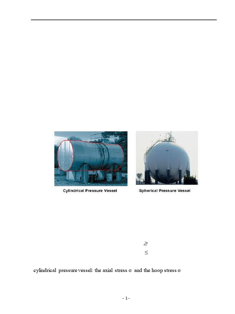 Thin-Walled Pressure Vessels Analysis | PDF | Applied And ...