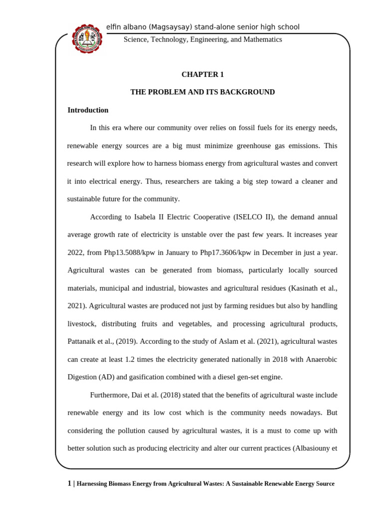Harnessing Biomass Energy Pr1 5 2 | PDF | Energy Development ...