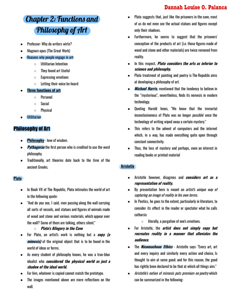 Art Appreciation Chapter 2 | PDF | Aristotle | Plato
