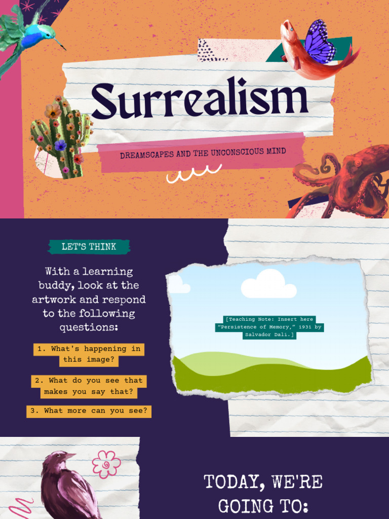 Surrealism Dreamscapes and The Unconscious Mind Education Presentation ...