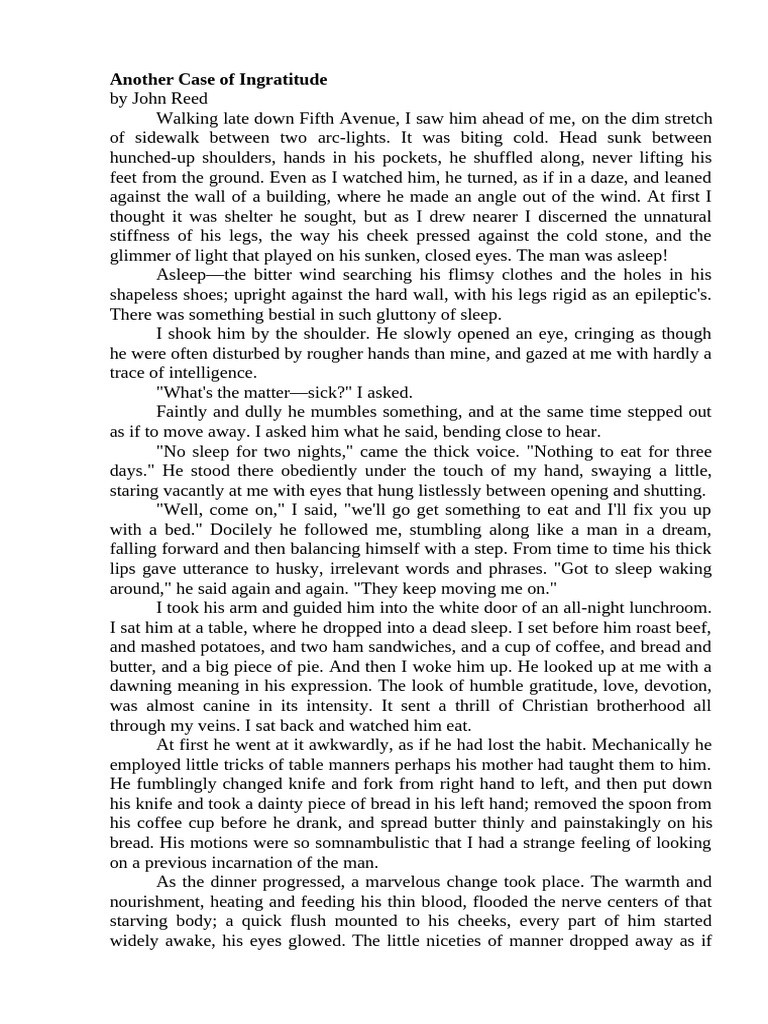Another Case of Ingratitude | PDF